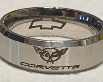 Mens Corvette Ring - Etsy