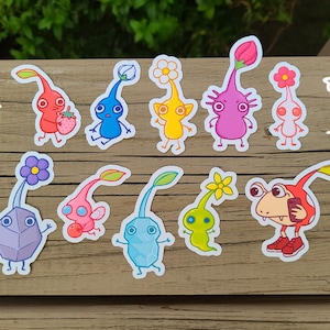 Pikmin Bulbmin Tiny Leaf Creature Stickers & Sticker Sheet - Etsy
