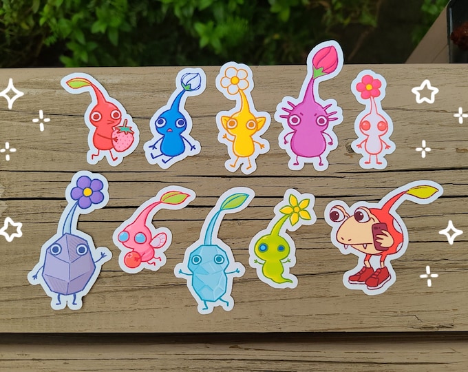 Pikmin Bulbmin Tiny Leaf Creature Stickers & Sticker Sheet - Etsy