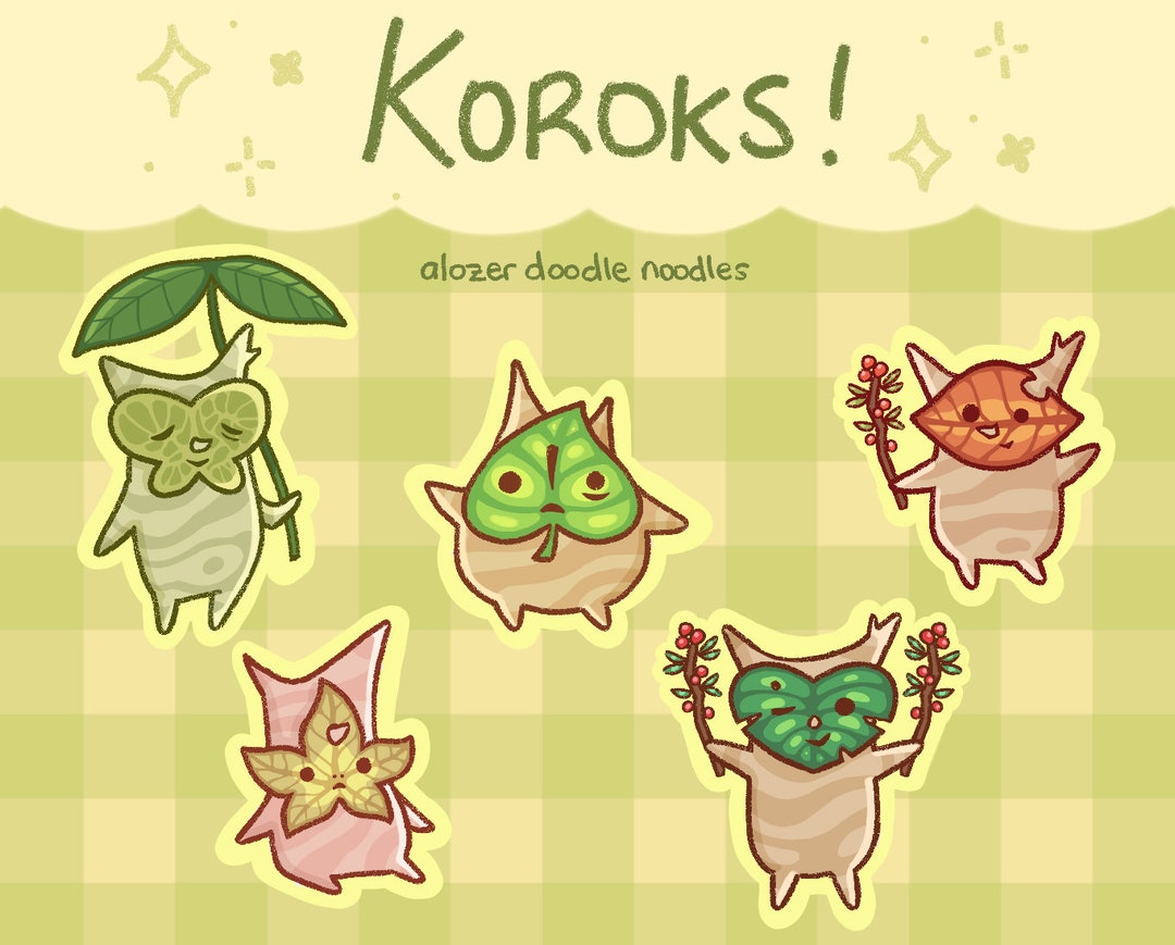 Zelda TOTK / BOTW Korok Stickers & Sticker Sheet - Etsy
