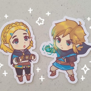 TOTK / BOTW Chibi Link & Zelda Stickers - Etsy