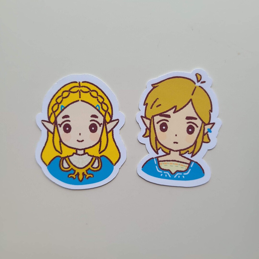 Tiny BOTW Zelda & Link Stickers - Etsy