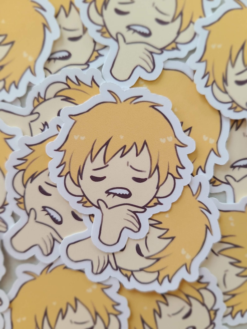 CSM Cursed Emojis Stickers & Sticker Sheet - Etsy