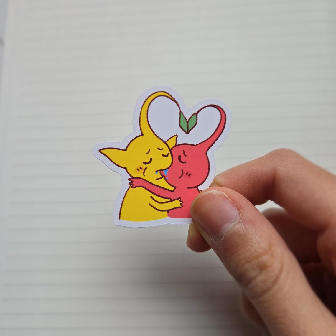 Kissing/hugging Pikmin Meme Stickers - Etsy