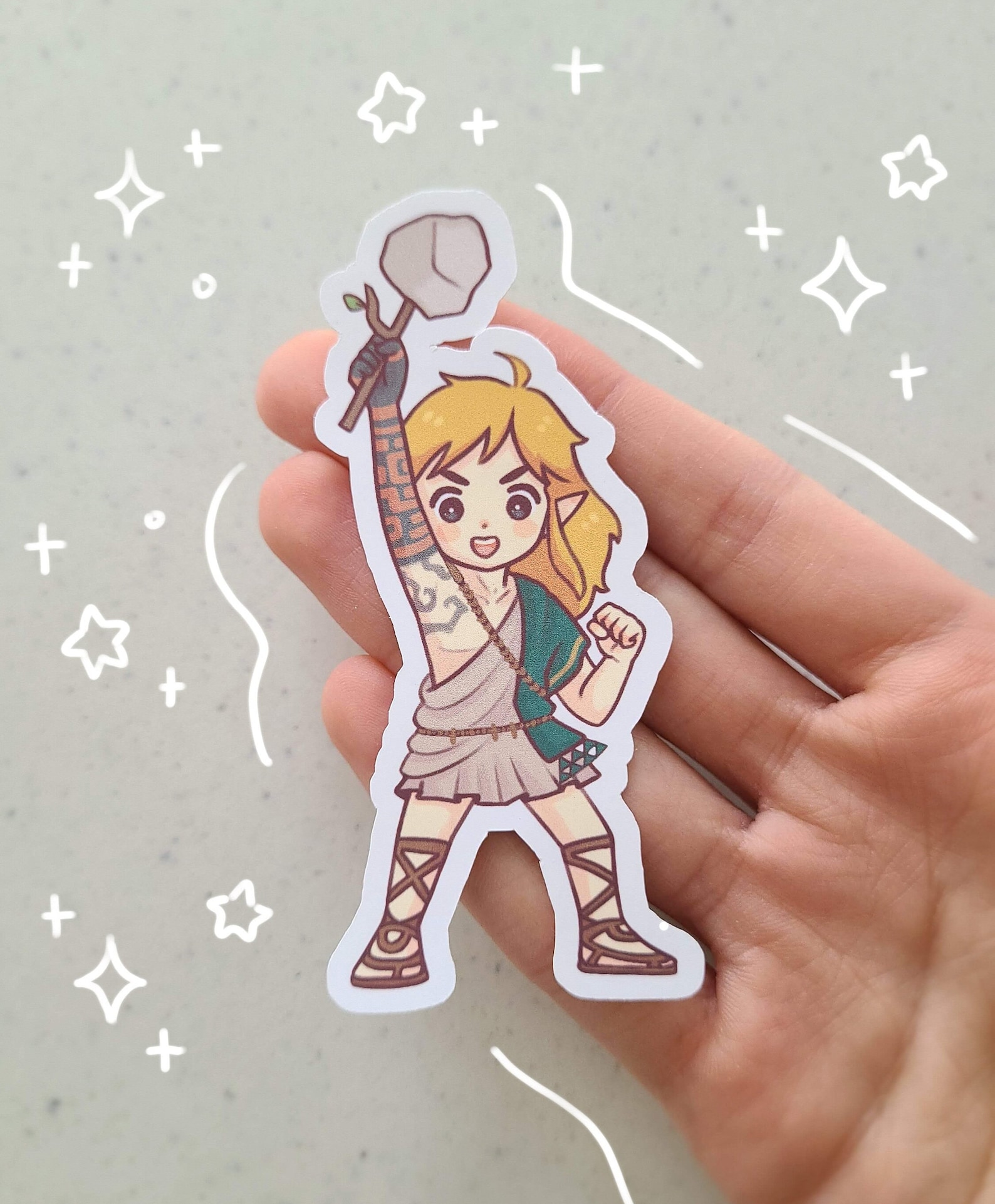 TOTK / BOTW Chibi Link & Zelda Stickers - Etsy