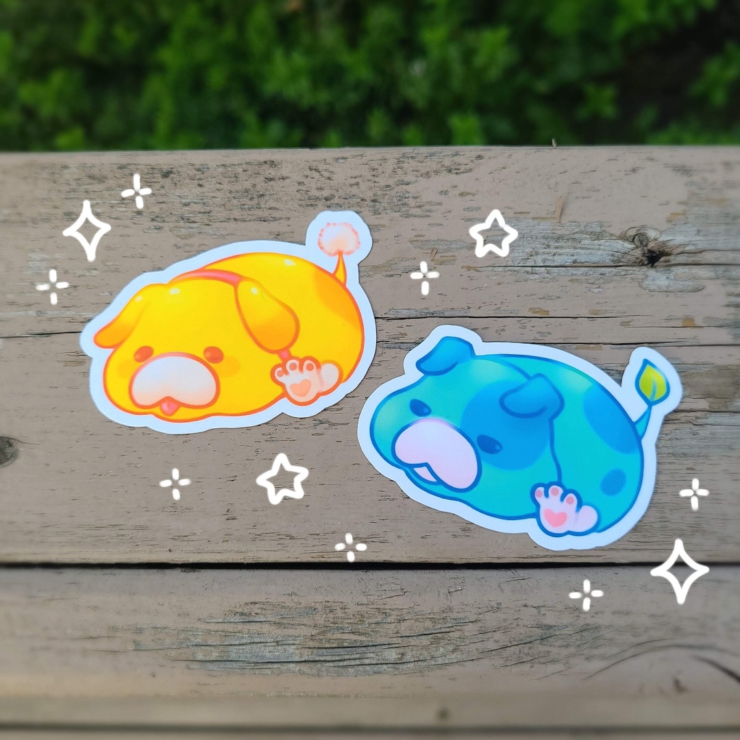 Oatchi & Moss Cute Pikmin Space Dog Stickers - Etsy