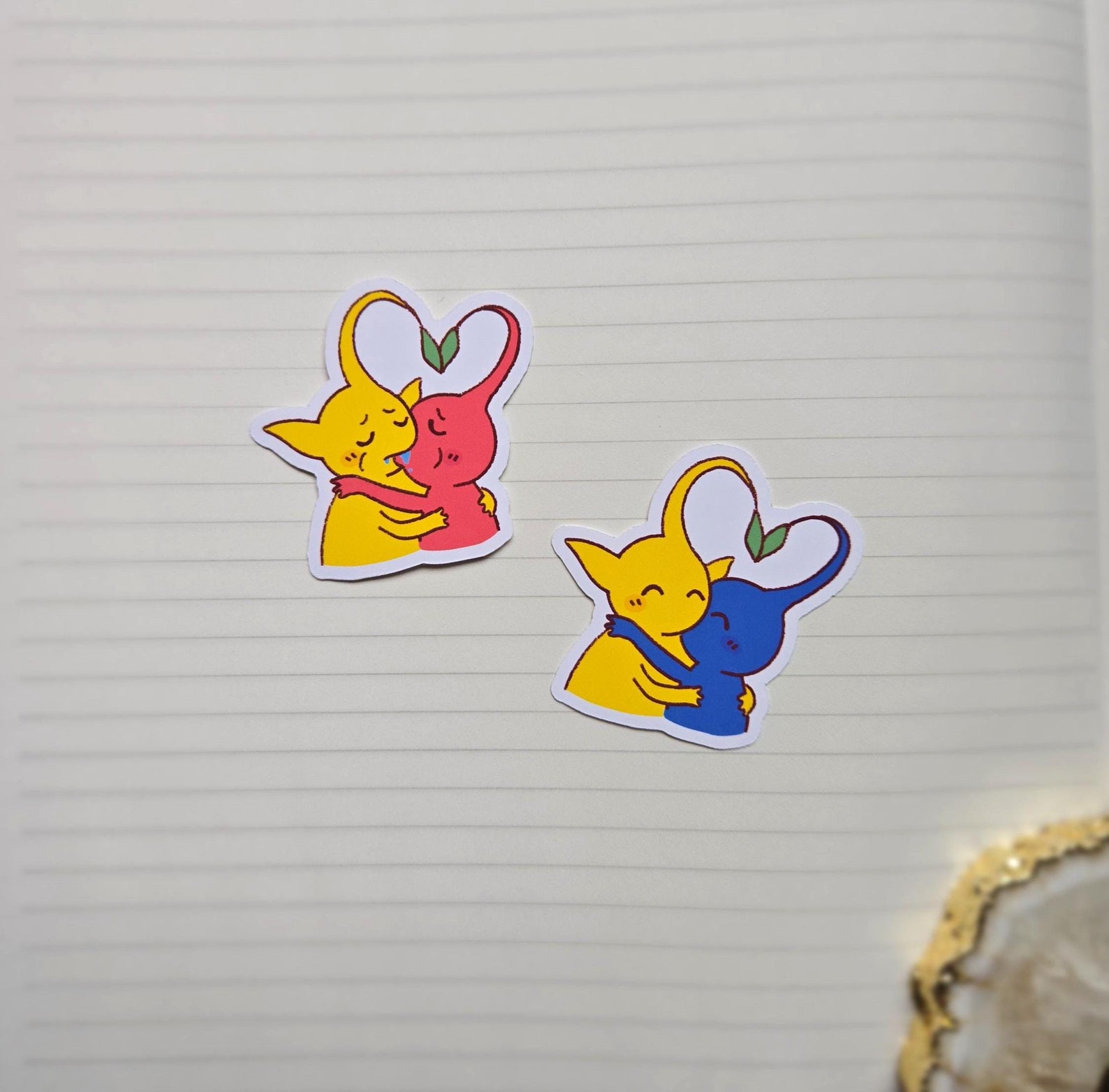 Kissing/hugging Pikmin Meme Stickers - Etsy