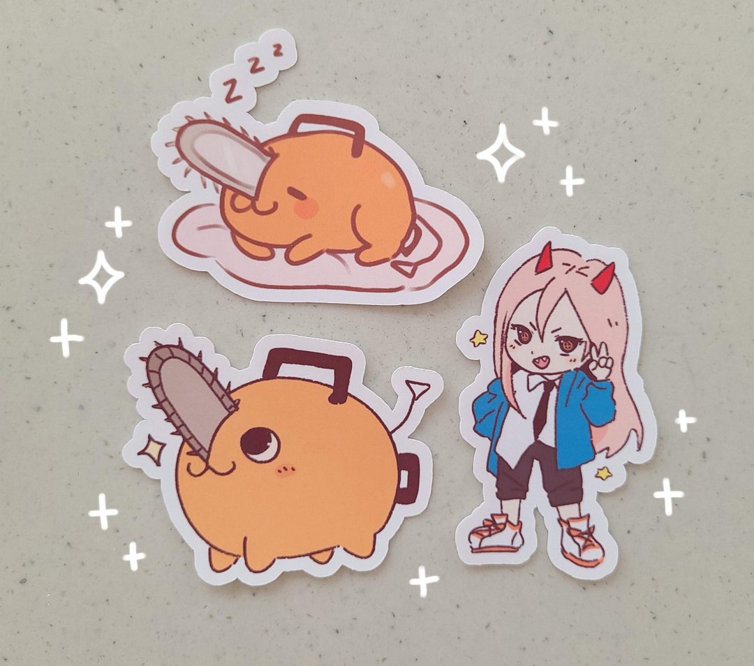 CSM Cute Round Dog Devil Stickers - Etsy