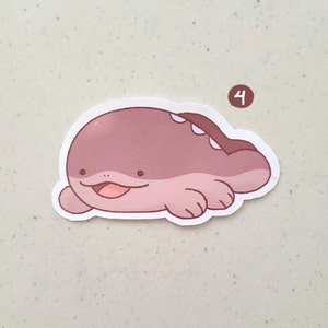 PKMN Paldean Wooper Quagsire Clodsire Stickers - Etsy