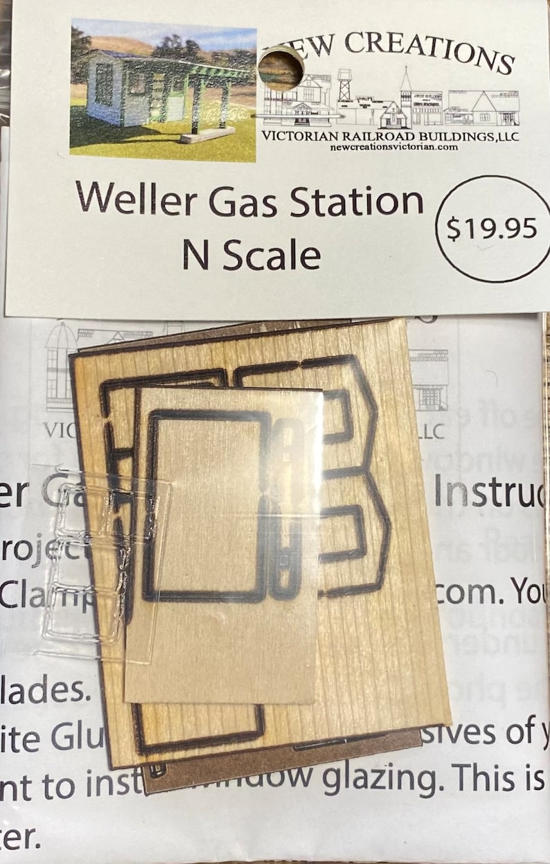 Weller Gas Station N Scale Craftsman Kit - Etsy