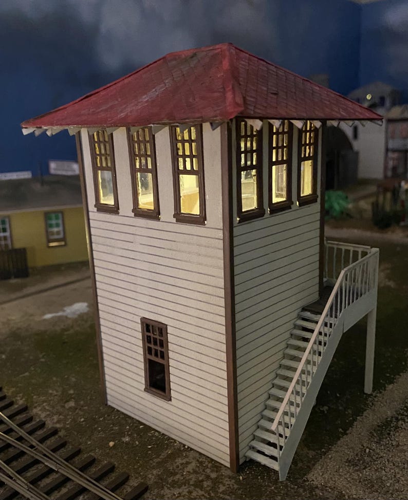 Kern Junction Interlocking Tower HO Scale Craftsman Kit - Etsy