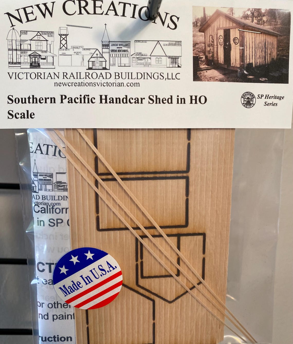 SP Handcar Shed HO Scale Craftsman Kit - Etsy Canada