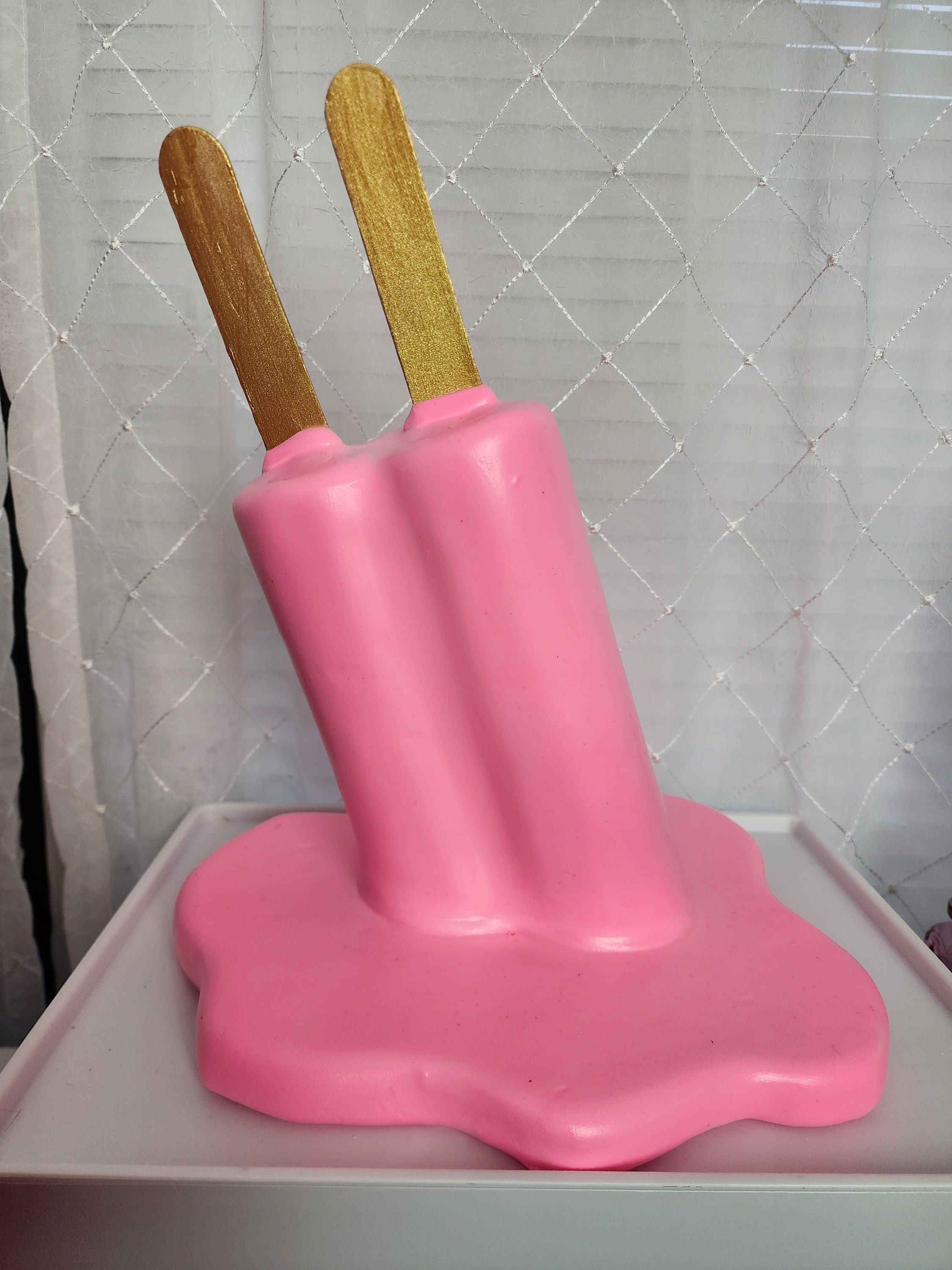 Melting Double Popsicle Prop, Display, Centerpiece - Etsy
