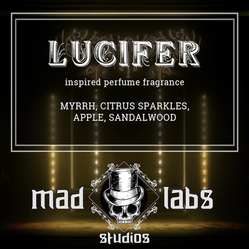 LUCIFER Inspired Perfume (hazbin Hotel Inspired) - Etsy