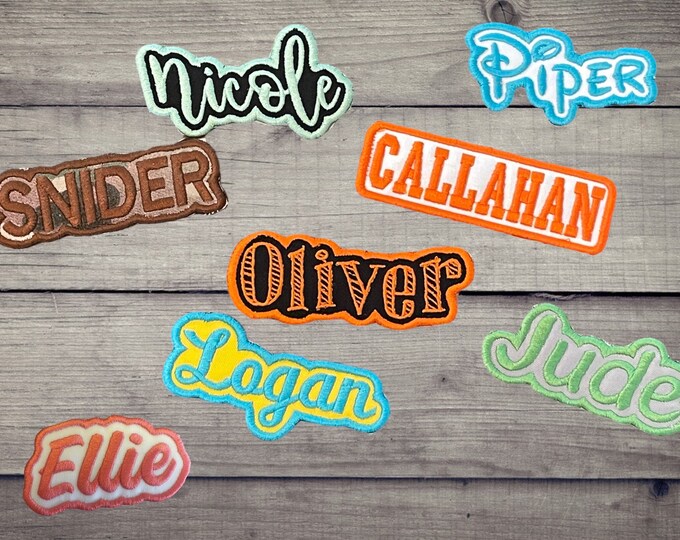 Custom Name Patch - Etsy