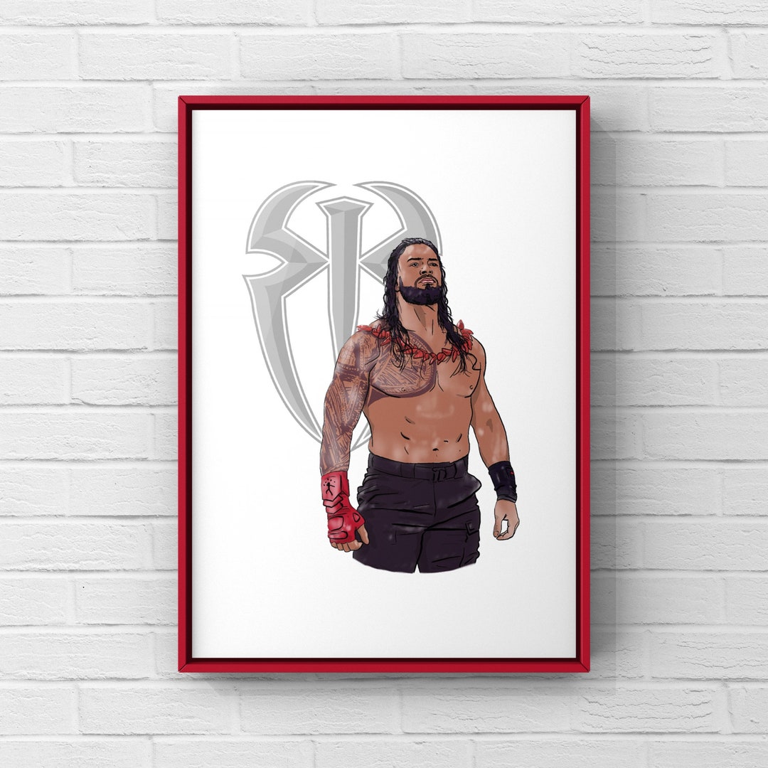 Roman Reigns Emblem Print - Etsy
