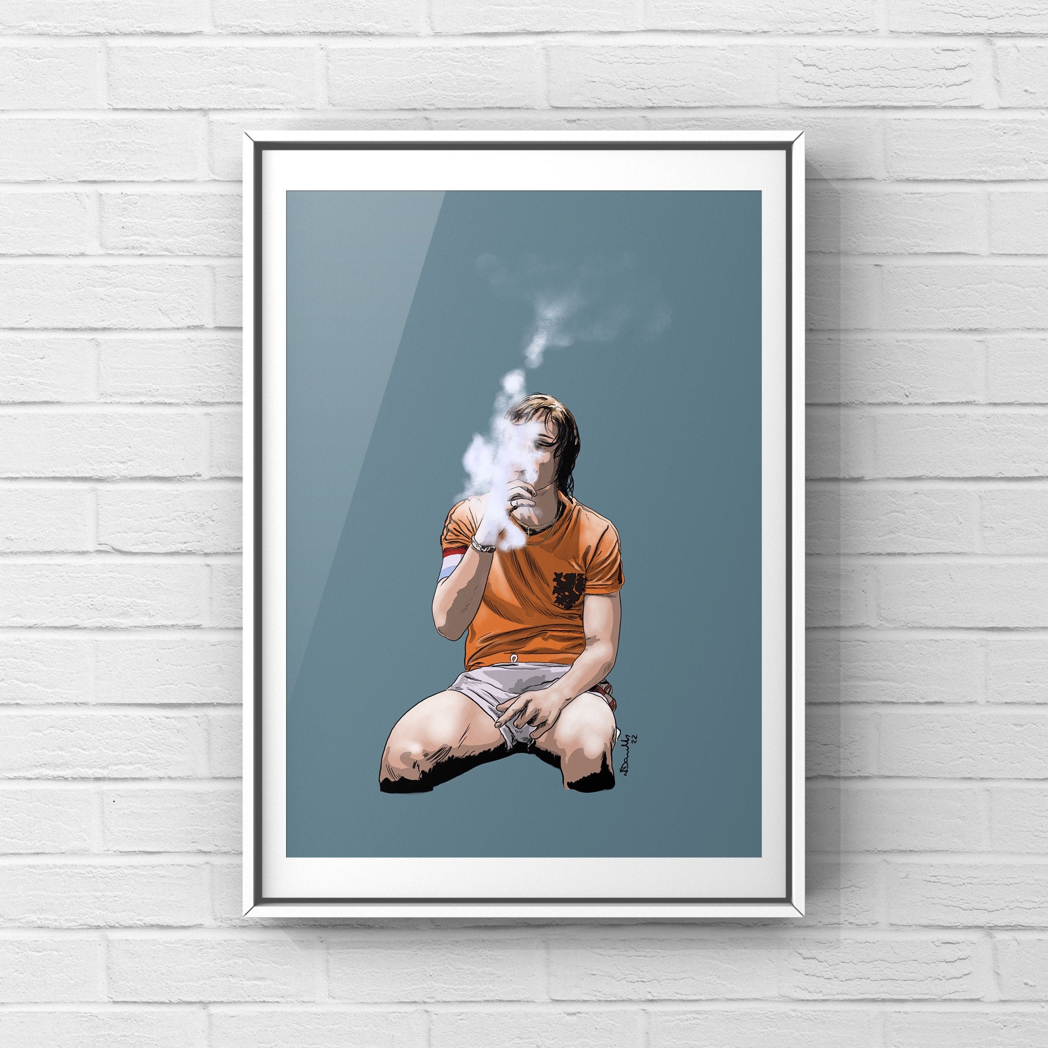 Cruyff Smoking Master A4 Print - Etsy