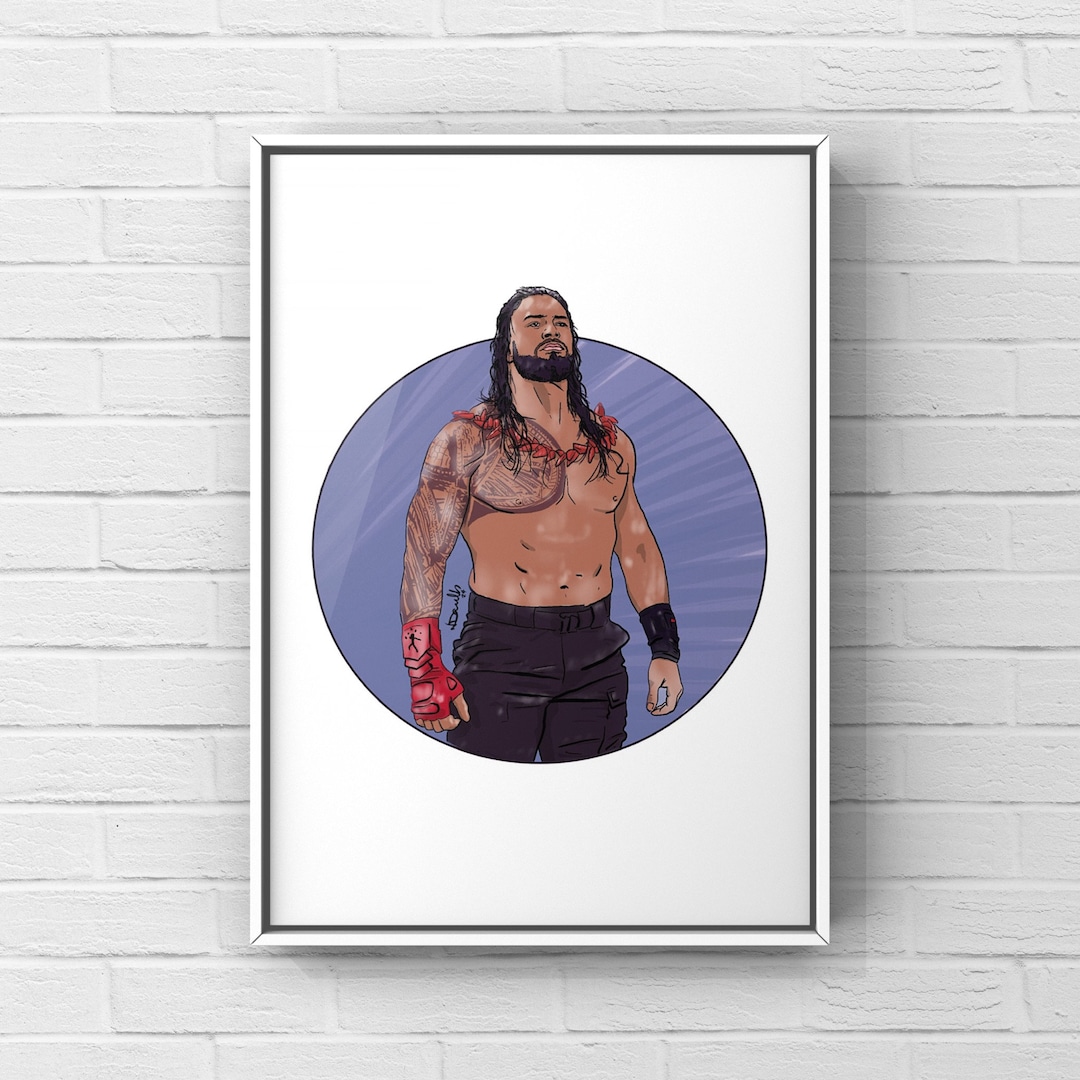 The Tribal Chief Roman Reigns Print - Etsy