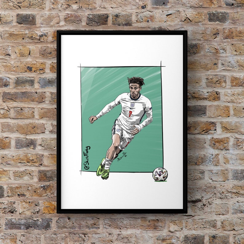 Jack Grealish England / Man City Print - Etsy