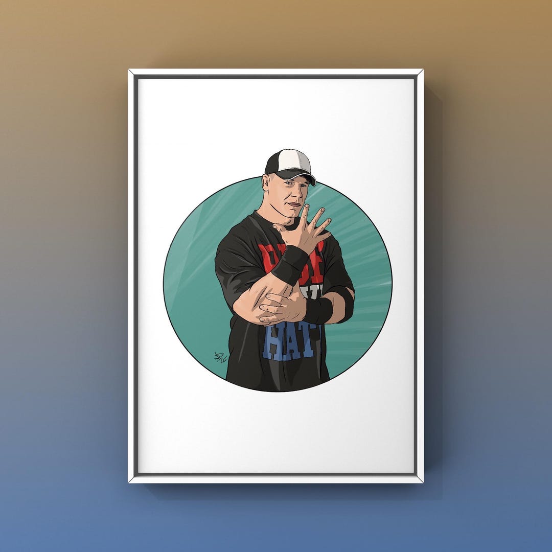 John Cena A4 Print - Etsy