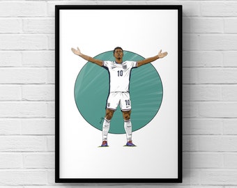 Jude Bellingham England FC, Euro 2024 A4 Pencil Drawing Print - Etsy UK
