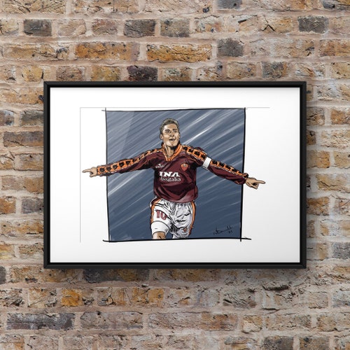 Francesco Totti Poster Italy Soccer Print Unframed - Etsy