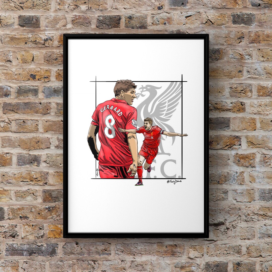 Steven Gerrard Liverpool Print - Etsy