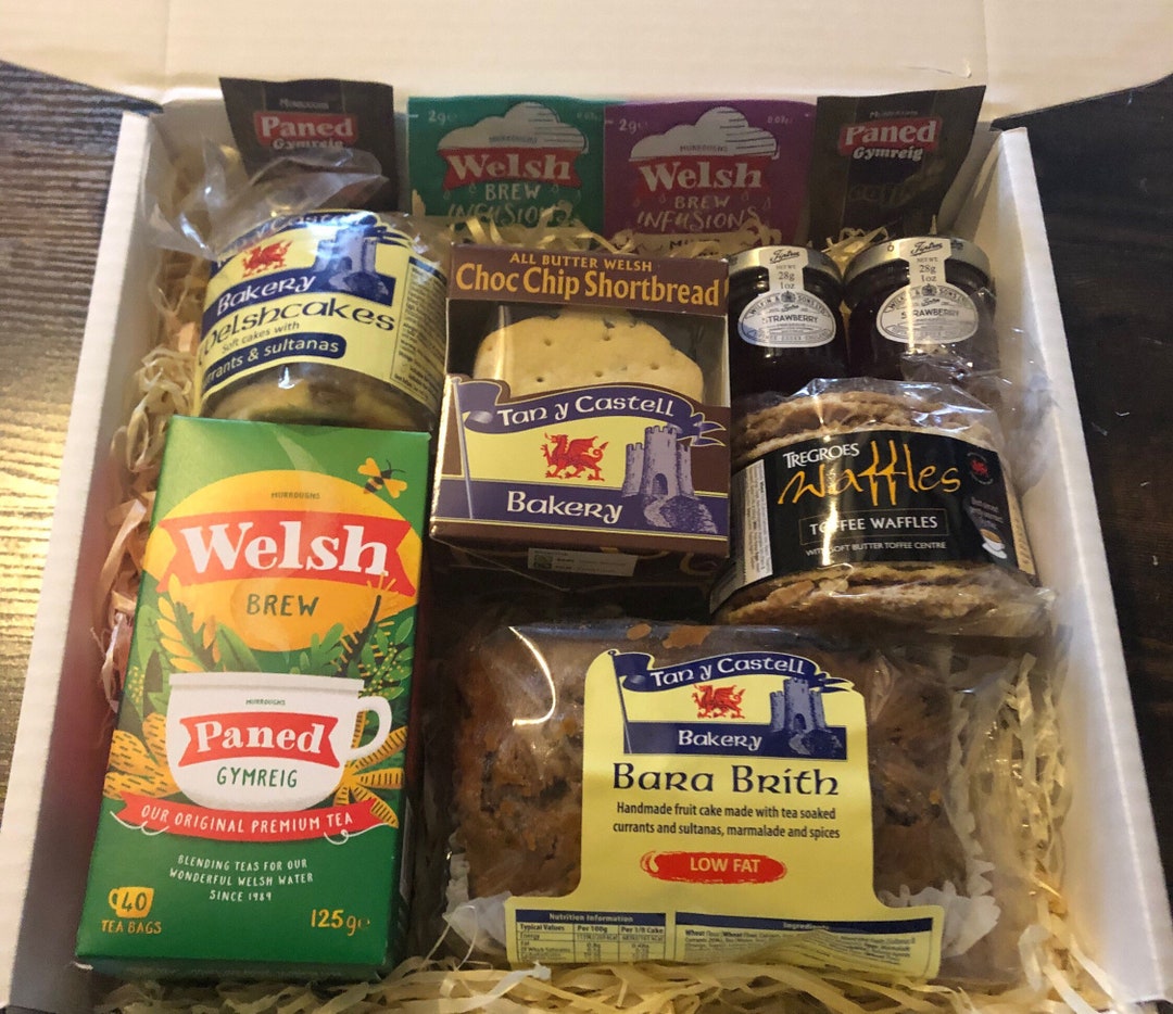 Large Welsh Afternoon Tea Hamper. Fathers Day, Birthday, Bara Brith ...