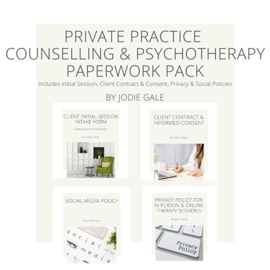 Private Practice Counselling & Psychotherapy Paperwork Pack CANVA ...