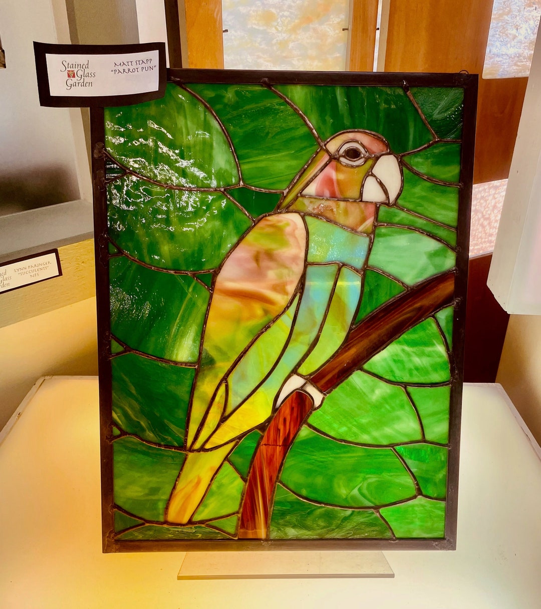 Stained Glass Parrot Suncatcher Window Hanging - Etsy