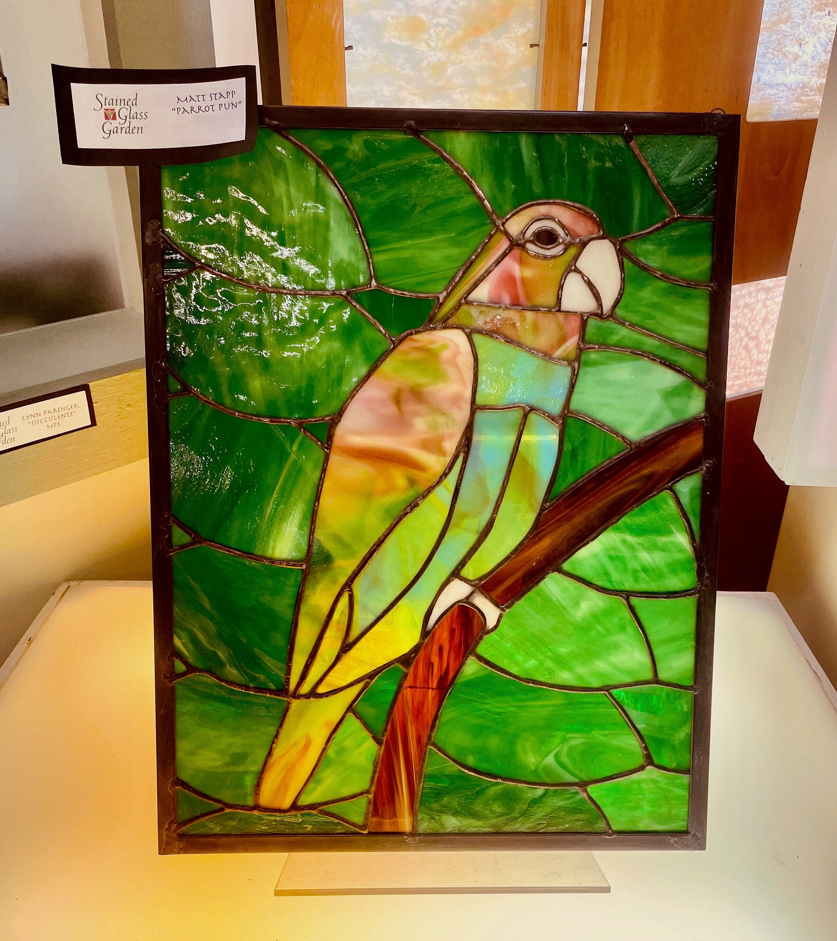 Stained Glass Parrot Suncatcher Window Hanging - Etsy