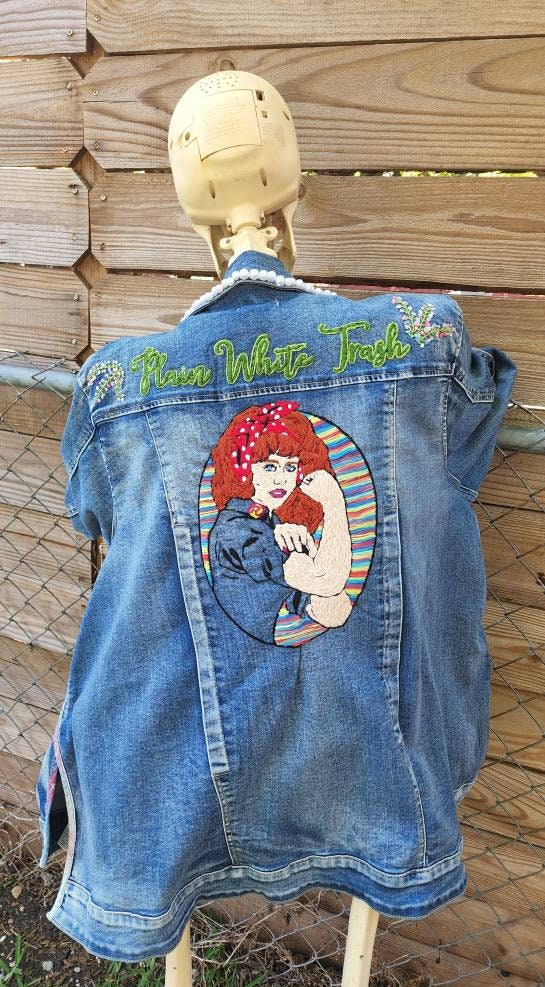 Reba Fancy Denim Jacket - Etsy