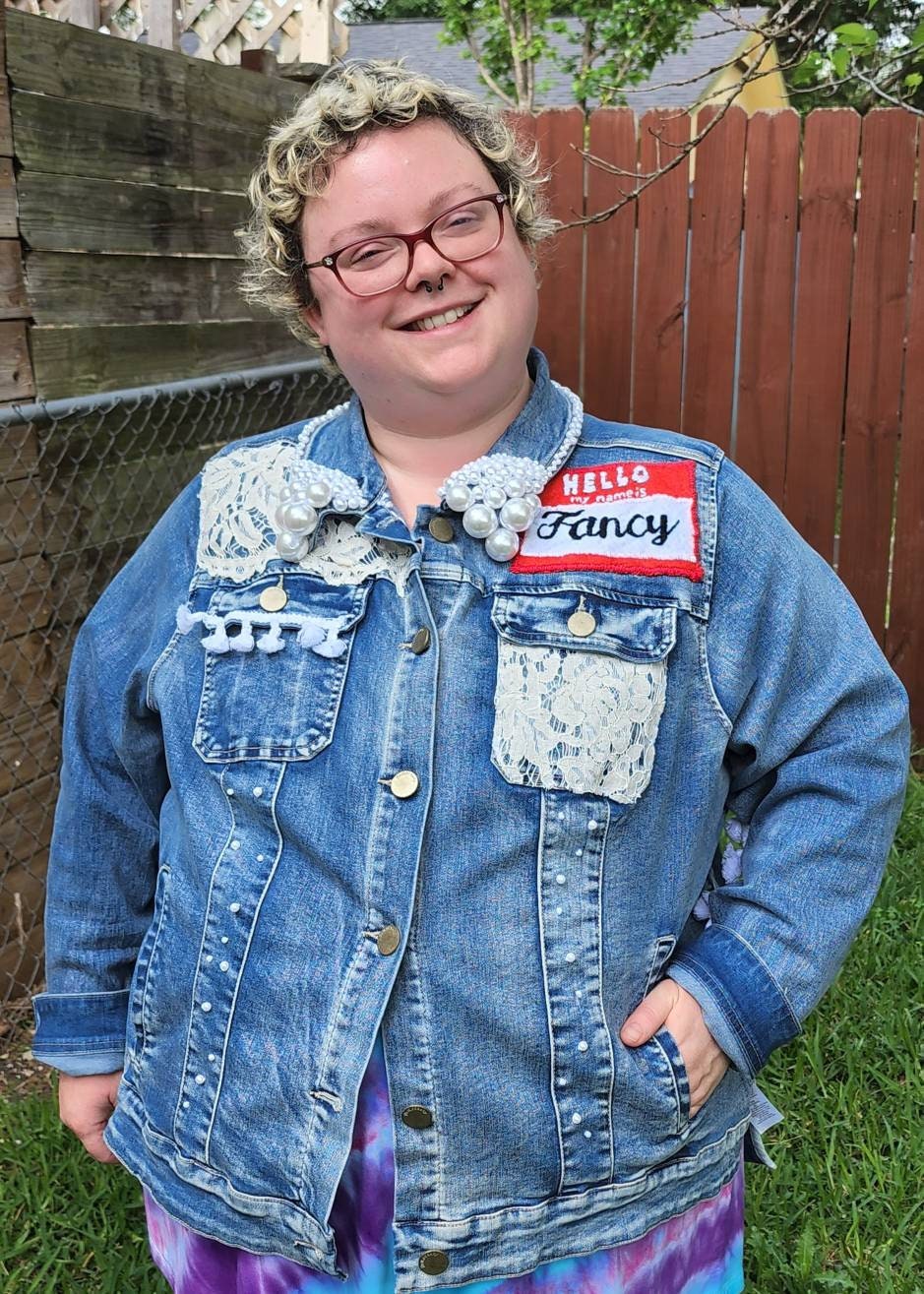Reba Fancy Denim Jacket - Etsy