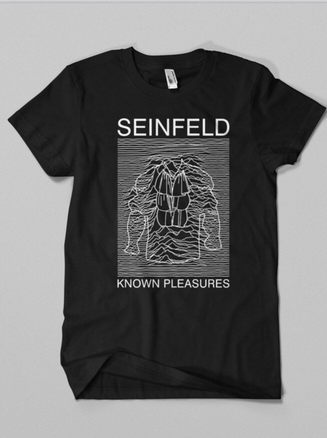 Seinfeld Puffy Shirt X Joy Division T-shirt - Black (I Don’t Wanna Be a ...