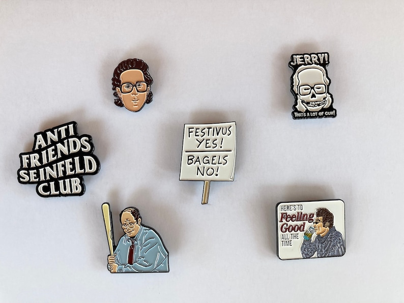 Seinfeld Enamel Pin Set - Choose Any 6 (here's to Feeling Good All the ...