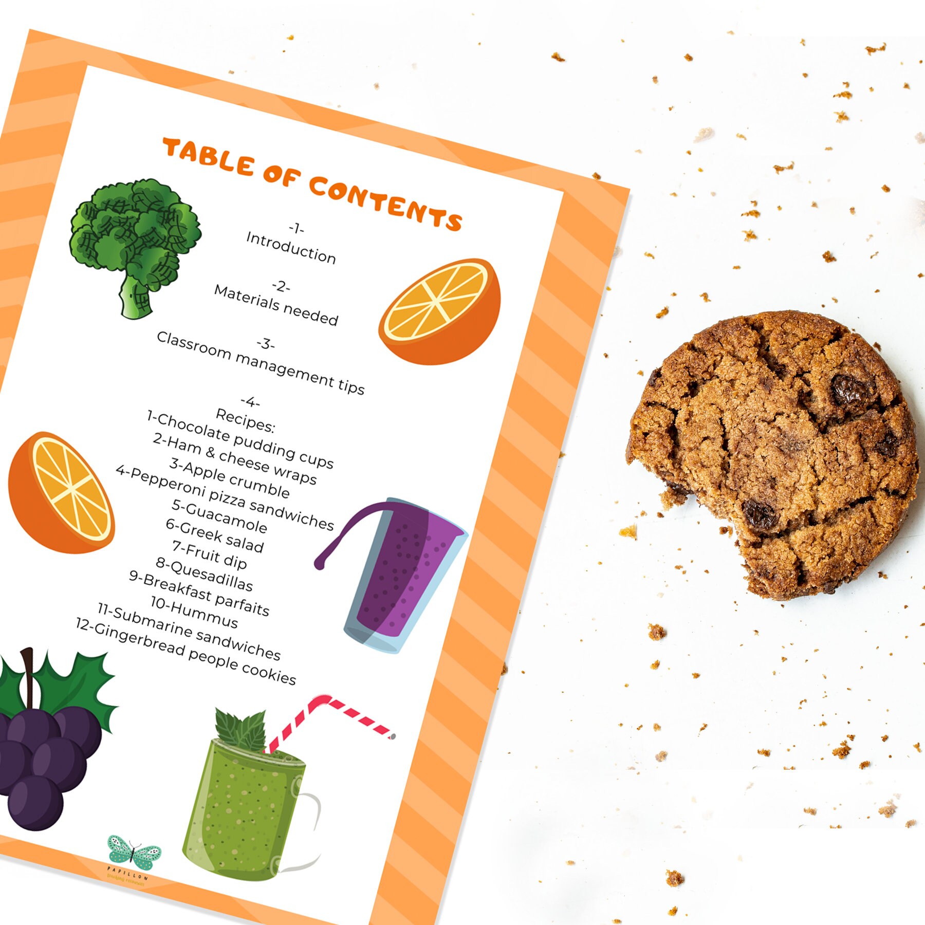 Unit 1 Kids Cooking Lessons Curriculum | 12 Lessons | Step-by-step Full ...