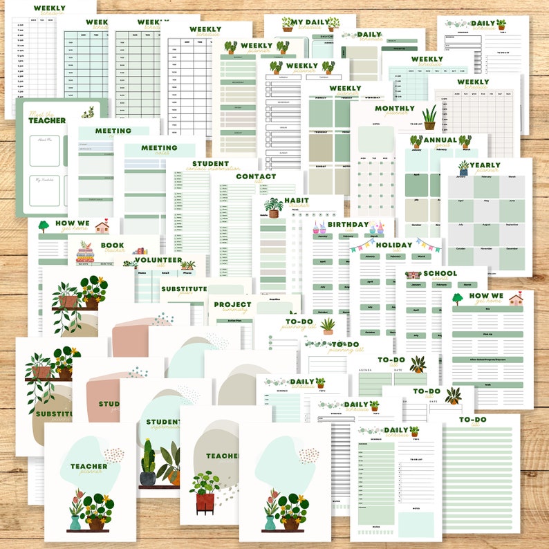 Plants Classroom Teacher Binder Forms Binder Covers, Newsletters Signs ...