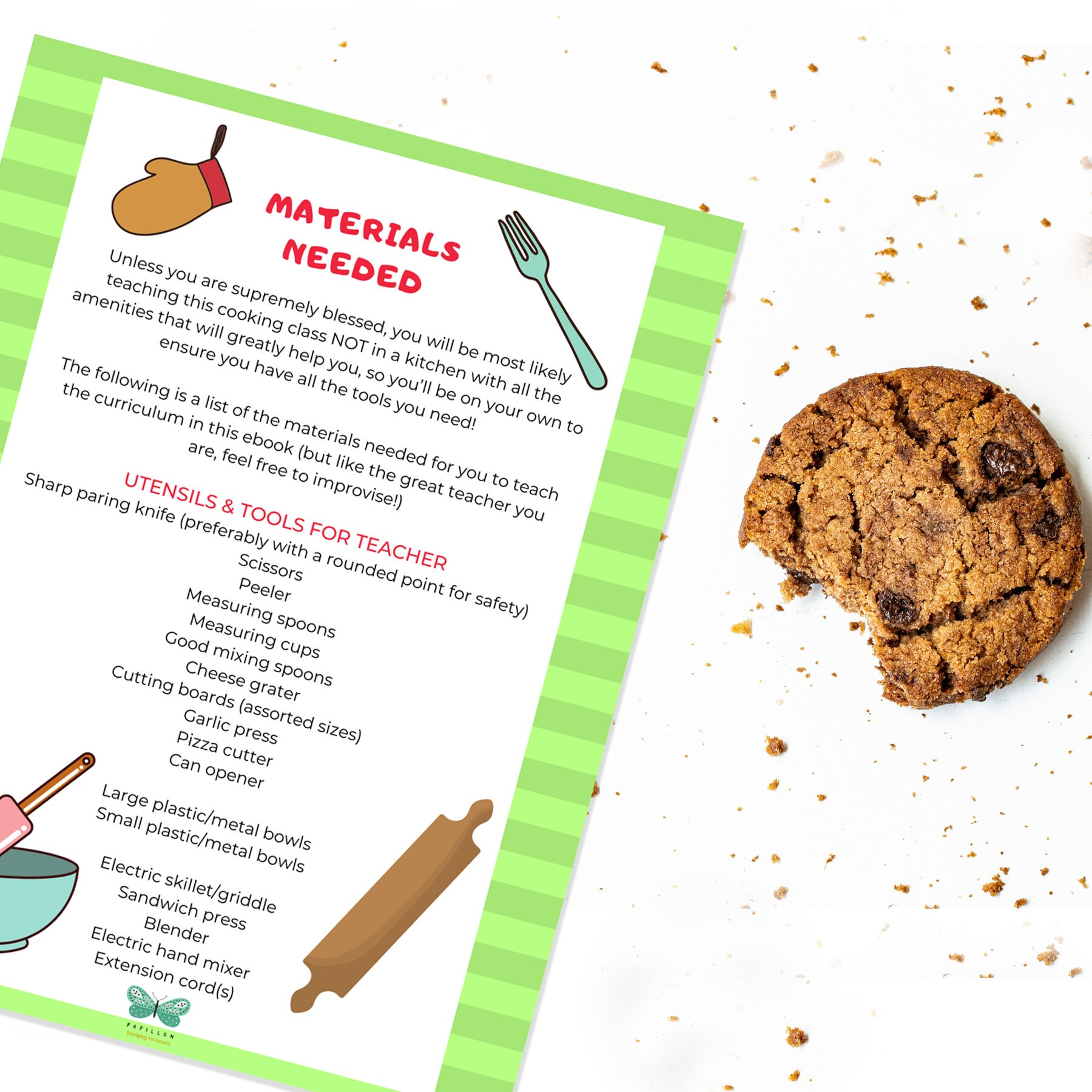 BUNDLE 36 Kids Cooking Lessons Curriculum | 3 Sessions | Step-by-step ...