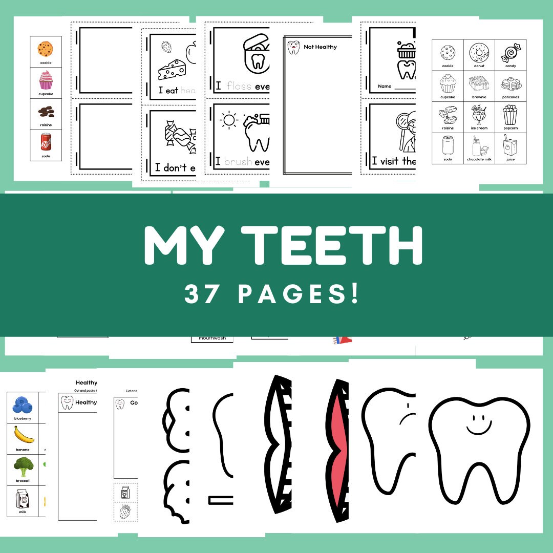 My Teeth | Teeth Unit | Preschool | Daycare | Kindergarten | Use in ...