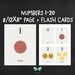 Boho Number Flash Cards 1-20 | Illustrated Montessori Printable ...