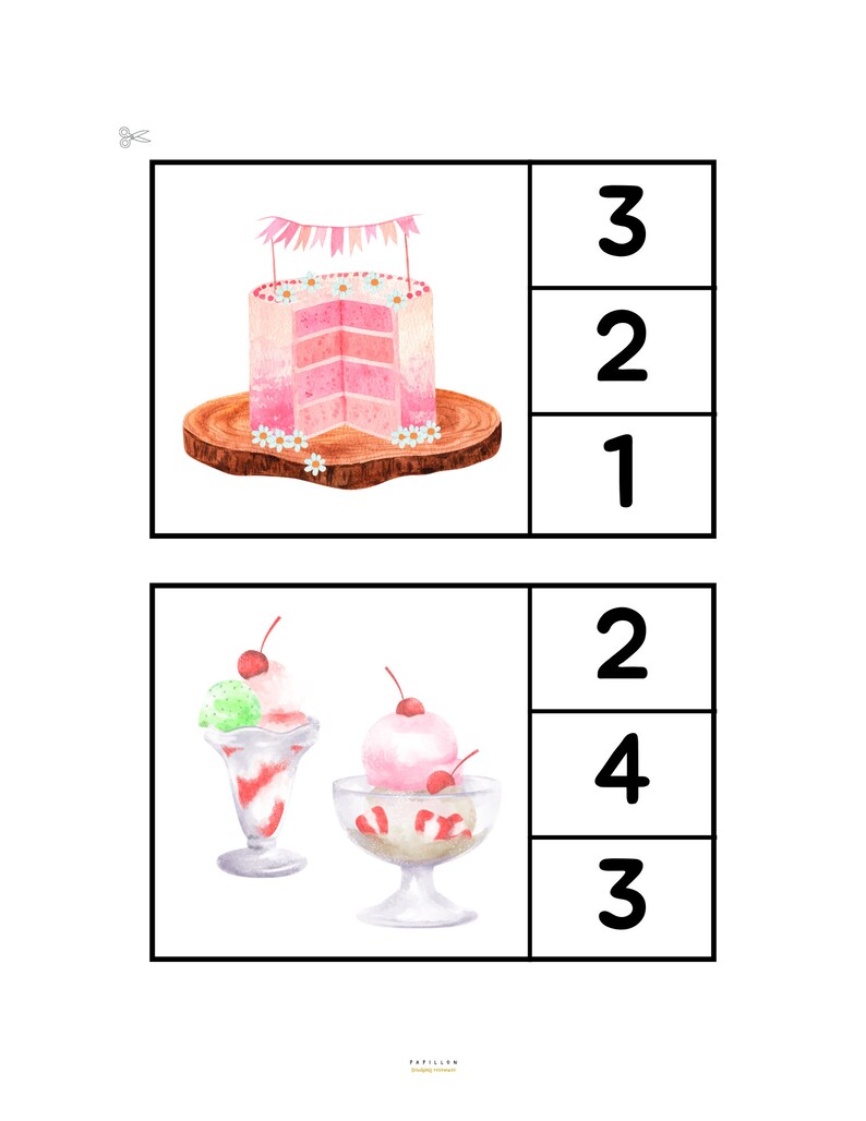 Sweets Count Cards 1-20 | Nutrition Curriculum | Printable Food Count ...