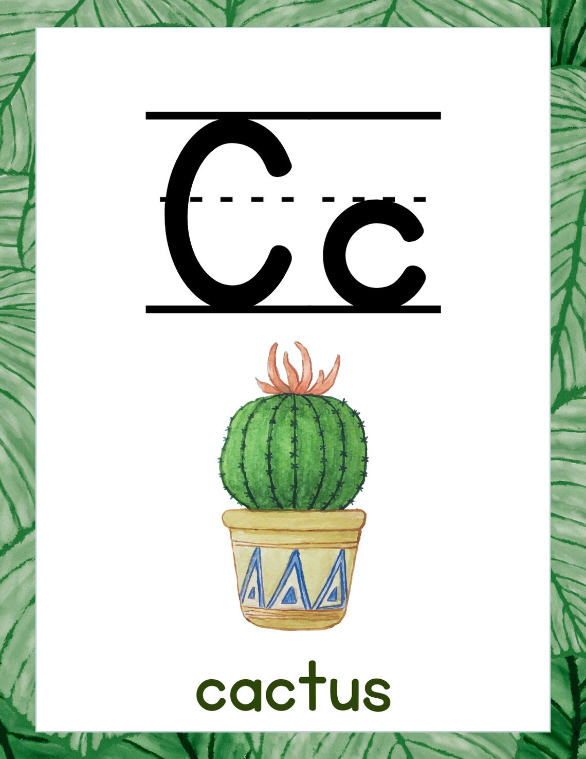 Plants Classroom Alphabet Posters Flashcards Poster PNG PDF Natural ...