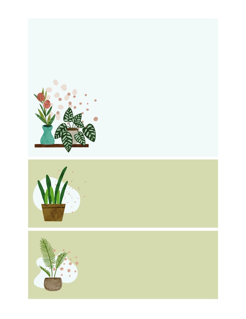 Plants Classroom Labels Bundle | Boho Decor, Editable (PNG + PDF) - Etsy
