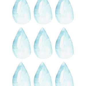 Rainbow Clouds Raindrops Classroom Birthday Wall | PNG + PDF | Natural ...