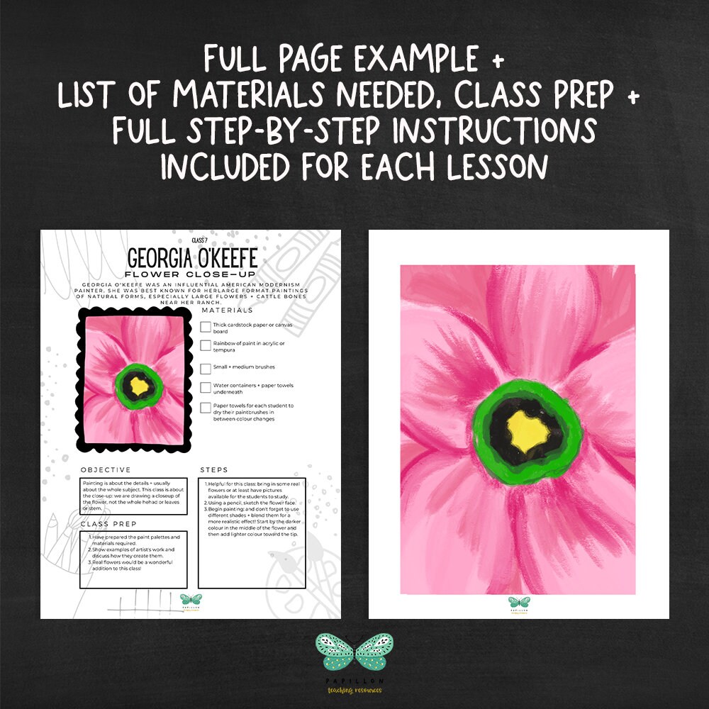 Nature Art Lessons Mini-unit 3 Art Lessons Step-by-step Full ...
