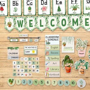 Plants Classroom Bundle | PNG + PDF + Powerpoint | Editable | Natural ...