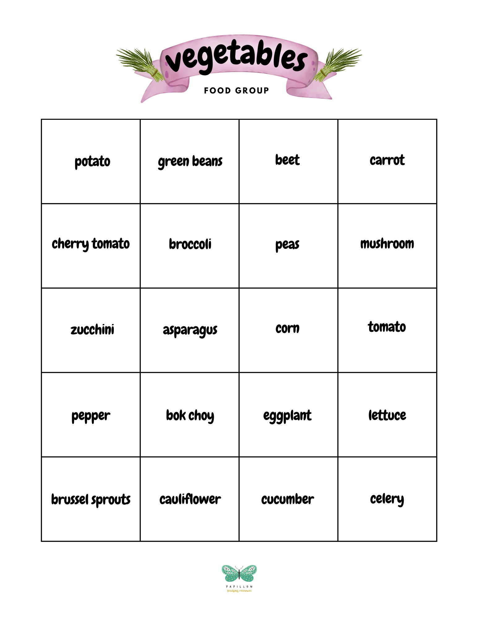 Food Group Printable Cards | Nutrition Curriculum | Printable Food ...