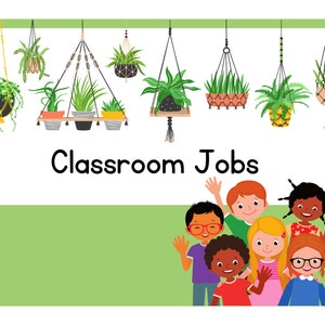 Plants Classroom Jobs Bundle | PNG + PDF + Powerpoint | Editable ...