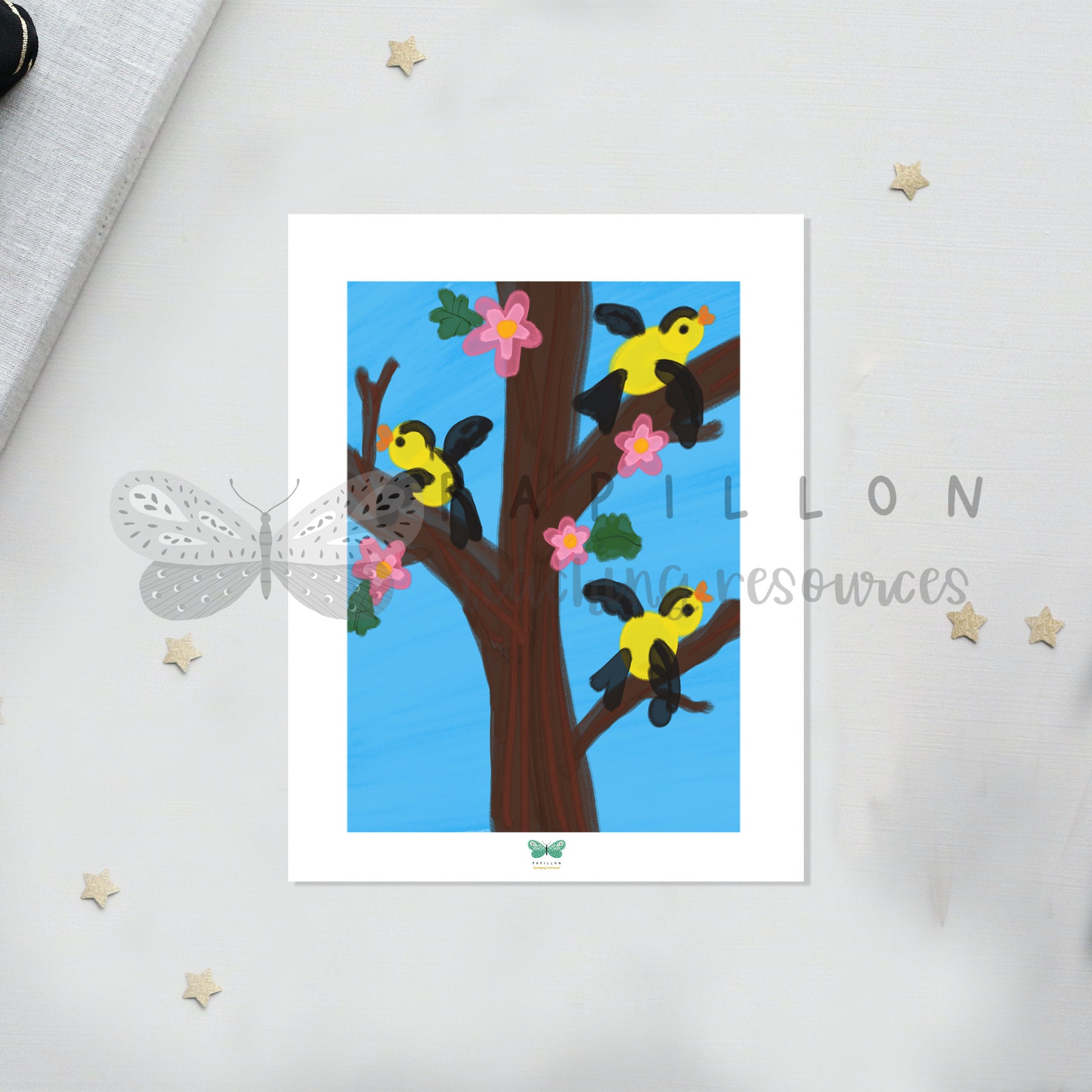 Birds Art Lessons Mini-unit | Step-by-step Instructions (digital ...
