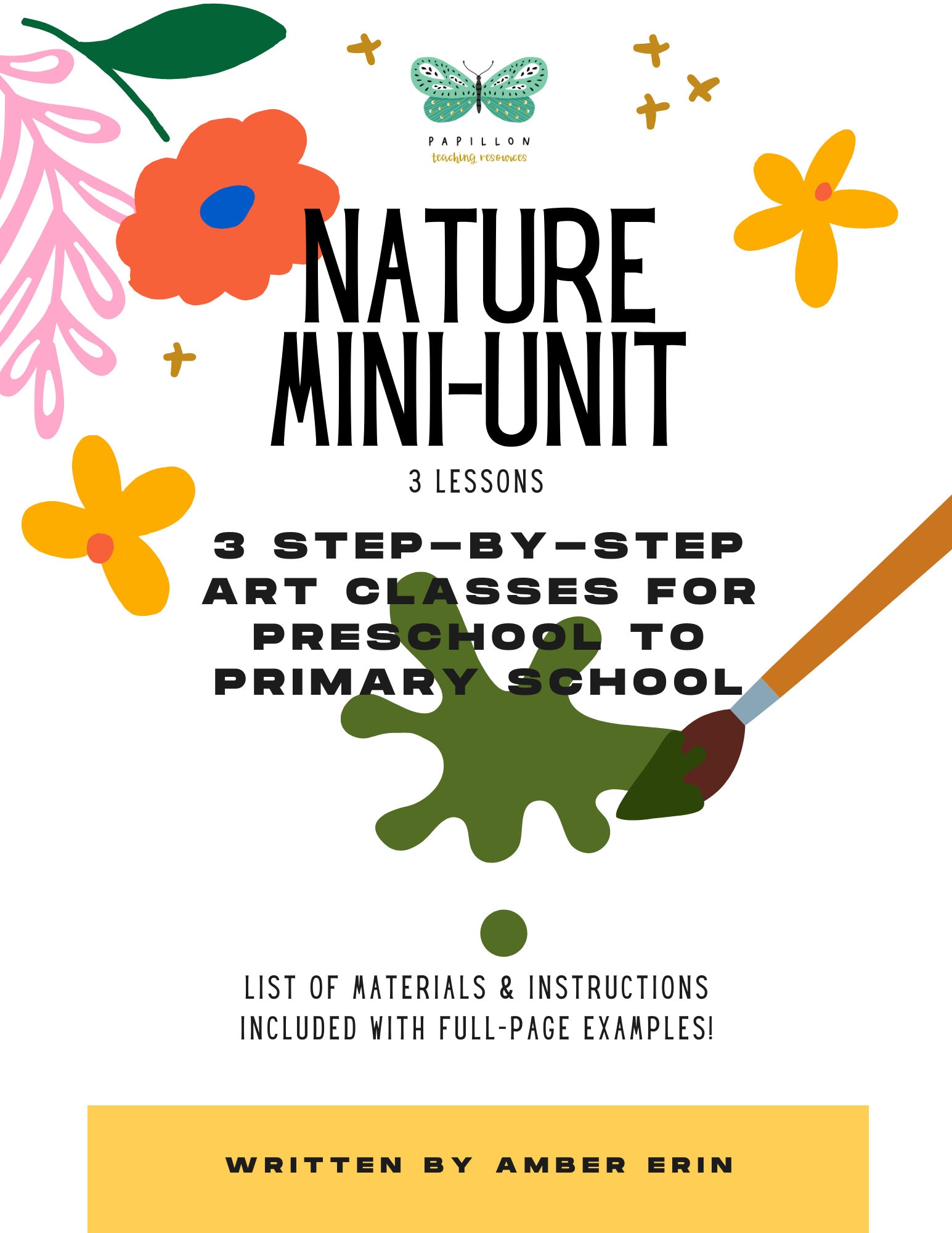 Nature Art Lessons Mini-unit 3 Art Lessons Step-by-step - Etsy UK